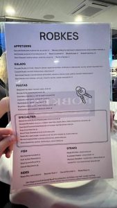 ROBKES MENU (Updated December 2023)